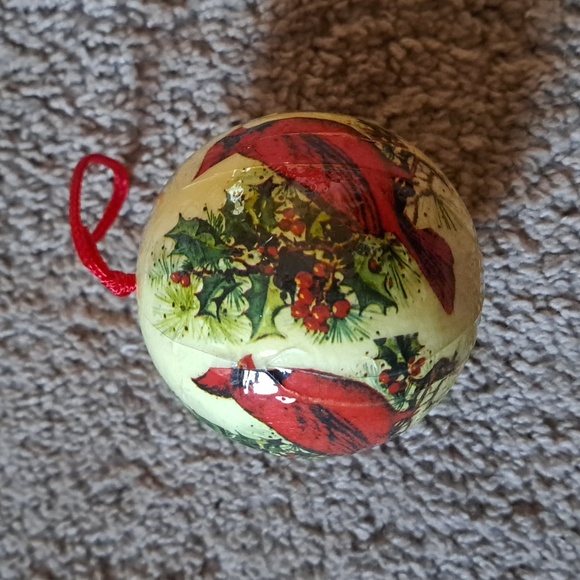 Holiday | Vintage Red Cardinal Ornament Paper Mache | Poshmark